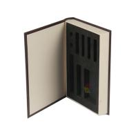 China Luxury Design False Book Shape Magnetic Close gift Cardboard Paper Packaging Box With Eva Insert Custom Logo Foil for sale