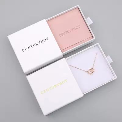 China Recyclable Jewelry Packaging Box 90x90x30mm with Custom Logo - Eco-Friendly Cardboard Gift Box for Earrings and Necklaces for sale