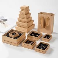 China Custom Eco-Friendly Jewelry Gift Box 90x90x30mm with Foam Insert - Biodegradable Kraft Packaging for sale