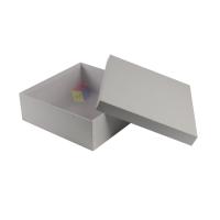China Empty Custom Logo White Rigid Apparel Cloth Custom Cardboard Shoe Boxes Packaging With Lid for sale