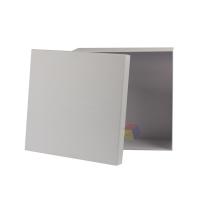 China Empty Custom Logo White Rigid Apparel Cloth Custom Cardboard Shoe Boxes Packaging With Lid for sale
