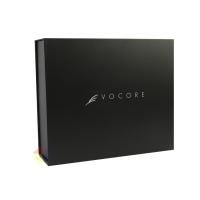 China Luxury Rigid Cardboard Collapsible Folding Packaging Black Clothing Boxes with Magnetic Closure 279g for sale