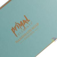 China Light Blue Handmade Rigid Cardboard Gift Box Lid And Base Custom Logo for sale