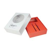 China Custom Rigid Cardboard Pull Out Sliding Drawer Box with Clear PVC Window for Lipstick Gift Set Cosmetics for sale