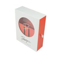 China Custom Rigid Cardboard Pull Out Sliding Drawer Box with Clear PVC Window for Lipstick Gift Set Cosmetics for sale