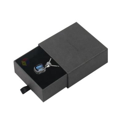 China Custom Cardboard Square Slide Out Jewelry Box with Foam Insert - 500pcs MOQ, 10-Day Production, Eco-Friendly Packaging for sale