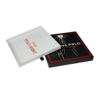 China Custom Logo Drawer Slide Closure Gift Scarf Packaging Box Rigid Cardboard 1200gsm for sale
