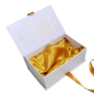 China Custom Book-Shape Perfume Packaging Box - 157gsm Paper & 1200gsm Cardboard with Satin Interior for sale