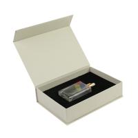China Luxury Custom Rigid Cardboard Flip Top Magnetic Box Packaging with EVA Foam Insert 200x150x50mm for sale