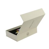 China Luxury Custom Rigid Cardboard Flip Top Magnetic Box Packaging with EVA Foam Insert 200x150x50mm for sale