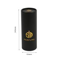 China Matte Black Cylinder Tube Perfume Essential Oil Packaging Box - Custom Sizes with 500pcs MOQ and 10-Day Production for sale