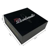China Custom Black Magnetic Gift Box with Silk Interior & Gold Foil Printing - 500pcs MOQ, 10-Day Production for sale