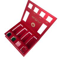China Custom Clear Window Perfume Packaging Box with Foam Insert 157gsm Coated Paper for sale