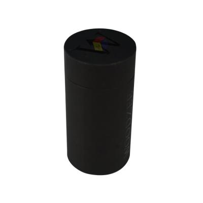 China Custom Matte Black Round Paper Tube Packaging for Essential Oils - 500pcs MOQ with 10-Day Production Lead Time for sale