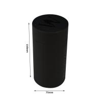 China Custom Matte Black Round Paper Tube Packaging for Essential Oils - 500pcs MOQ with 10-Day Production Lead Time for sale