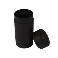 China Custom Matte Black Round Paper Tube Packaging for Essential Oils - 500pcs MOQ with 10-Day Production Lead Time for sale