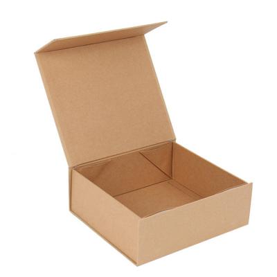 China Custom Recycled Kraft Paper Luxury Collapsible Magnetic Closure Folding Gift Box 500pcs MOQ for sale