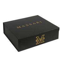 China Luxury Matte Black Magnetic Folding Gift Box 389g Weight Custom Size Recyclable Cardboard Packaging for sale
