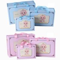 China Custom Newborn Baby Gift Set Box with Foldable Magnetic Flap Closure and Handle - 500pcs MOQ, 10-Day Production for sale
