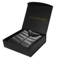 China Luxury Matte Black Magnetic Folding Gift Box 389g Weight Custom Size Recyclable Cardboard Packaging for sale
