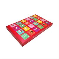 China Custom Printed Cardboard Advent Calendar Boxes 12/24 Cavity Eco-Friendly Packaging with Custom Sizes for sale