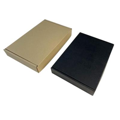China Custom Brown Kraft Corrugated Mailer Boxes 250gsm A9 Board with Logo Printing for E-commerce Shipping for sale