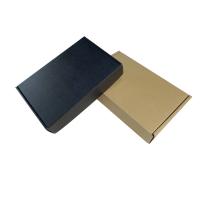 China Custom Brown Kraft Corrugated Mailer Boxes 250gsm A9 Board with Logo Printing for E-commerce Shipping for sale
