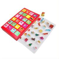 China Custom Printed Cardboard Advent Calendar Boxes 12/24 Cavity Eco-Friendly Packaging with Custom Sizes for sale