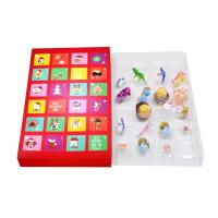 China Custom Printed Cardboard Advent Calendar Boxes 12/24 Cavity Eco-Friendly Packaging with Custom Sizes for sale