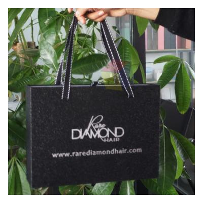 China Custom Hair Extension Packaging Box 290x210x70mm Sliding Drawer with Ribbon Handle and 367g Weight for sale