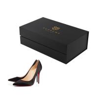 China Custom Luxury Hard Cardboard Shoe Box with Magnetic Closure - 1500gsm Material, 500pcs MOQ, Recyclable Packaging for sale