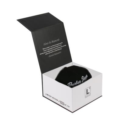 China Custom Logo Baseball Cap Box - 389g Magnetic Folding Design with 1500gsm Cardboard Construction for sale
