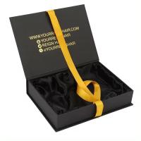 China Matte Black Hair Extension Box 157gsm Paper 1200gsm Cardboard Custom Logo Hot Foil Packaging for sale