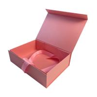 China Custom Collapsible Magnetic Gift Box with Ribbon Closure - 235g Weight, 120gsm Pearl Paper + 1200gsm Cardboard Construction for sale
