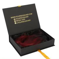China Custom Wig Packaging Box 290x210x70mm with Satin Lining | ISO Certified Hair Extension Box for sale