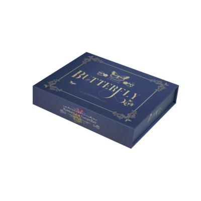 China Custom Book Shape Rigid Cardboard Magnetic Closure Gift Box Packaging With EVA Foam Insert for sale