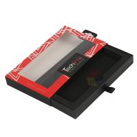China Custom Printed Phone Case Packaging Box with Clear Window Sliding Drawer - 500pcs MOQ, 10-Day Production for sale