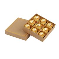 China Customizable Recyclable Gold Foil Food Paper Gift Box for Candy Chocolate 500pcs MOQ for sale
