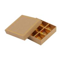 China Customizable Recyclable Gold Foil Food Paper Gift Box for Candy Chocolate 500pcs MOQ for sale