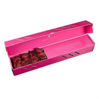 China Custom Corrugated Board Flower Packaging Box 250gsm Recyclable Foldable Shipping Box with Offset Printing for sale