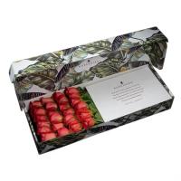 China Custom Corrugated Board Flower Packaging Box 250gsm Recyclable Foldable Shipping Box with Offset Printing for sale