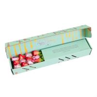 China Custom Corrugated Board Flower Packaging Box 250gsm Recyclable Foldable Shipping Box with Offset Printing for sale