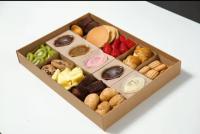 China Food Grade Kraft Paper Sushi Cookies Delivery Box with Custom Size 500pcs MOQ and Logo Printing for sale