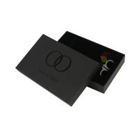 China Custom Logo Black Rigid Paper Cardboard Packaging Lid and Base Gift Boxes Custom Orders for sale