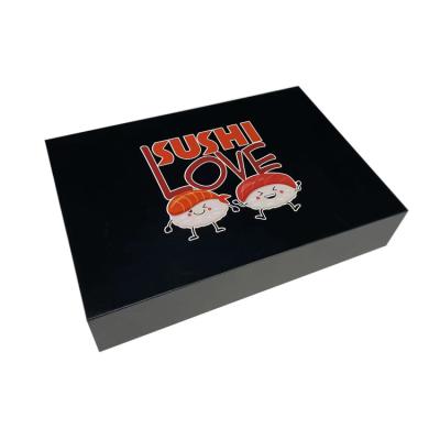 China Custom Printed Sushi Packaging Box 310x270x60mm with Magnetic Closure - Eco-Friendly Cardboard Food Container for sale
