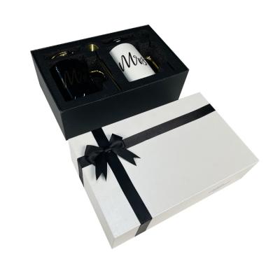China Custom Hot Stamp Logo Coffee Mug Shipping Boxes Handmade With Foam Insert for sale