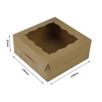 China Food Grade Folding Cake Boxes With Window Paperboard Material Recycled for sale