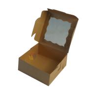 China Food Grade Folding Cake Boxes With Window Paperboard Material Recycled for sale