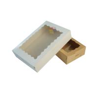 China Food Grade Folding Cake Boxes With Window Paperboard Material Recycled for sale
