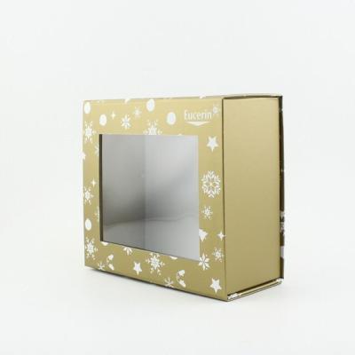 China Eco Friendly Versatile Luxury Cardboard Boxes Custom With Clear Pvc Window for sale